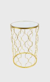 INTRICATE TABLE WITH MIRROR TOP (LARGE)